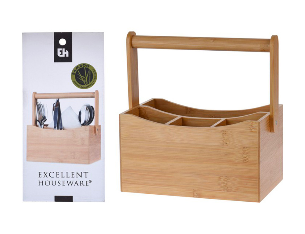 Θήκη για μαχαιροπήρουνα Excellent Houseware με περιστρεφόμενη λαβή Ξύλο ...