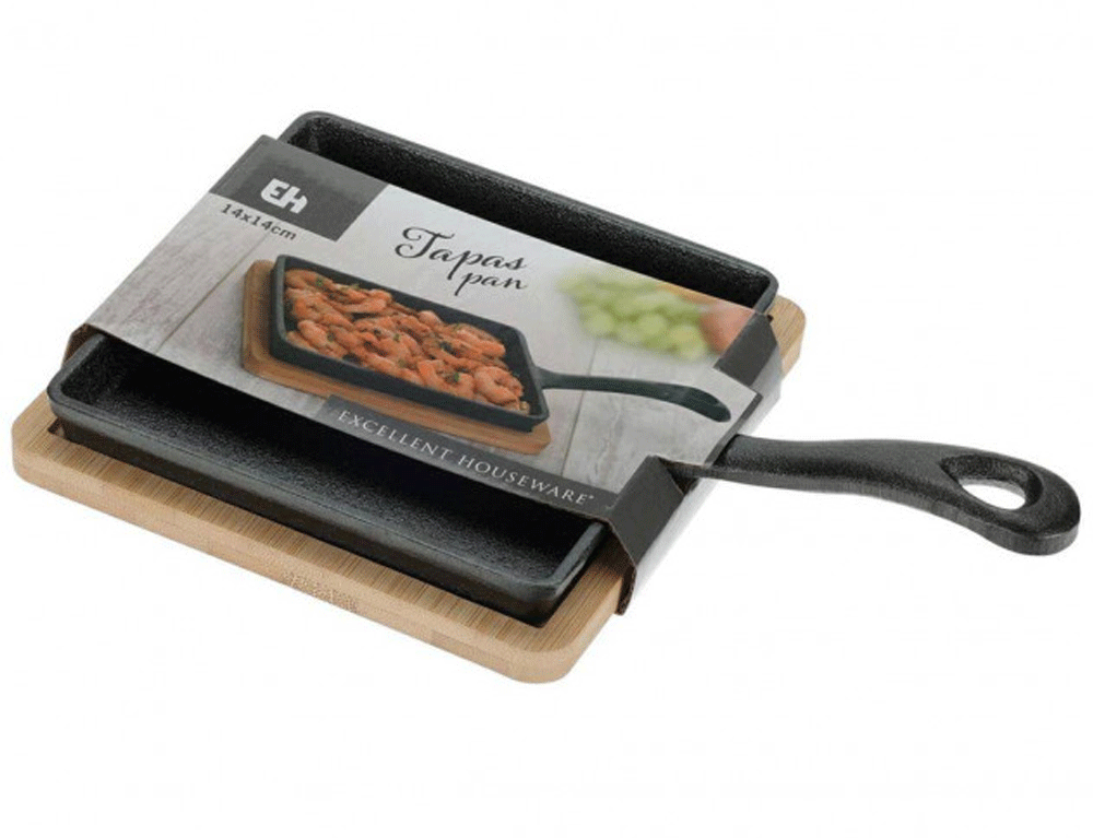Μαντεμένιο πιάτο σερβιρίσματος tapas Excellent Houseware με σανίδα ...